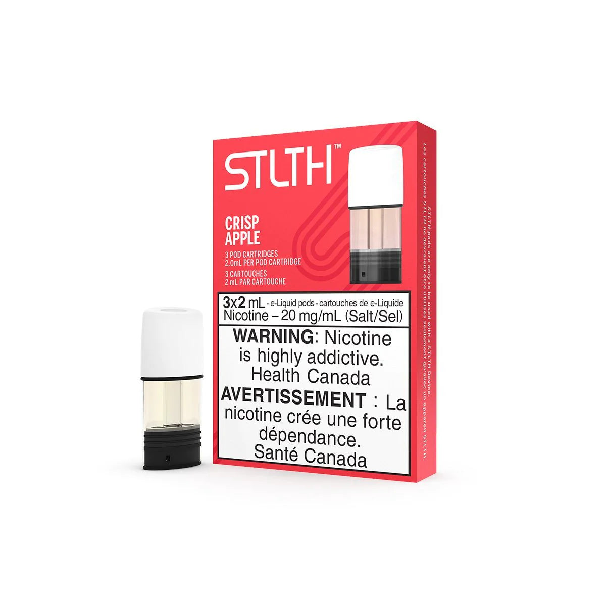 STLTH Crisp Apple 3 x 2mL Pods – Puff Vapes Online