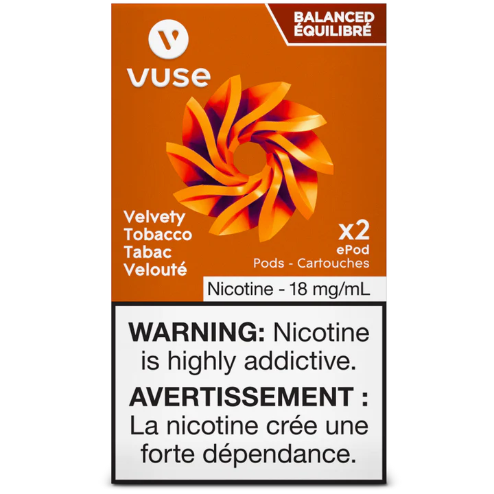 Vuse ePod Velvety Tobacco 18 mg – Puff Vapes Online
