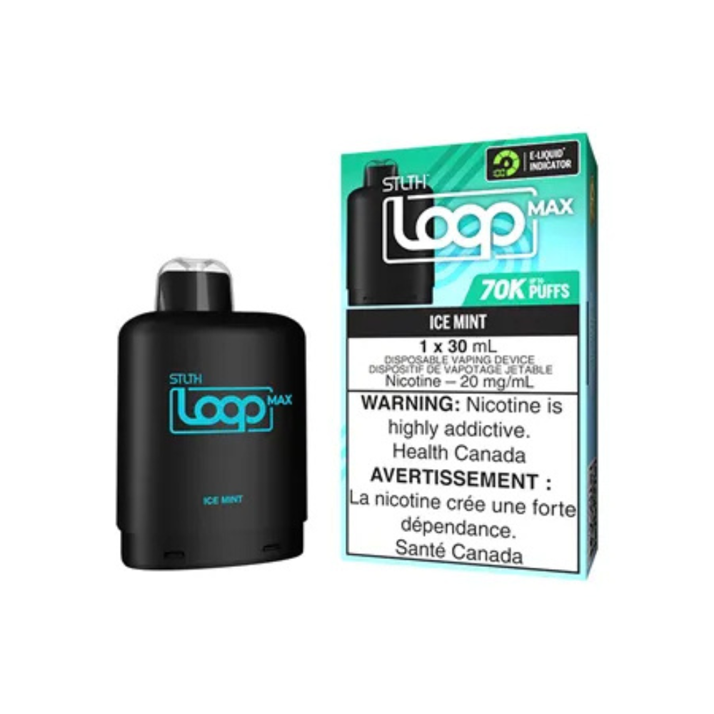 STLTH 70k Loop Max Pre-filled Vape Pod - Ice Mint – Puff Vapes Online