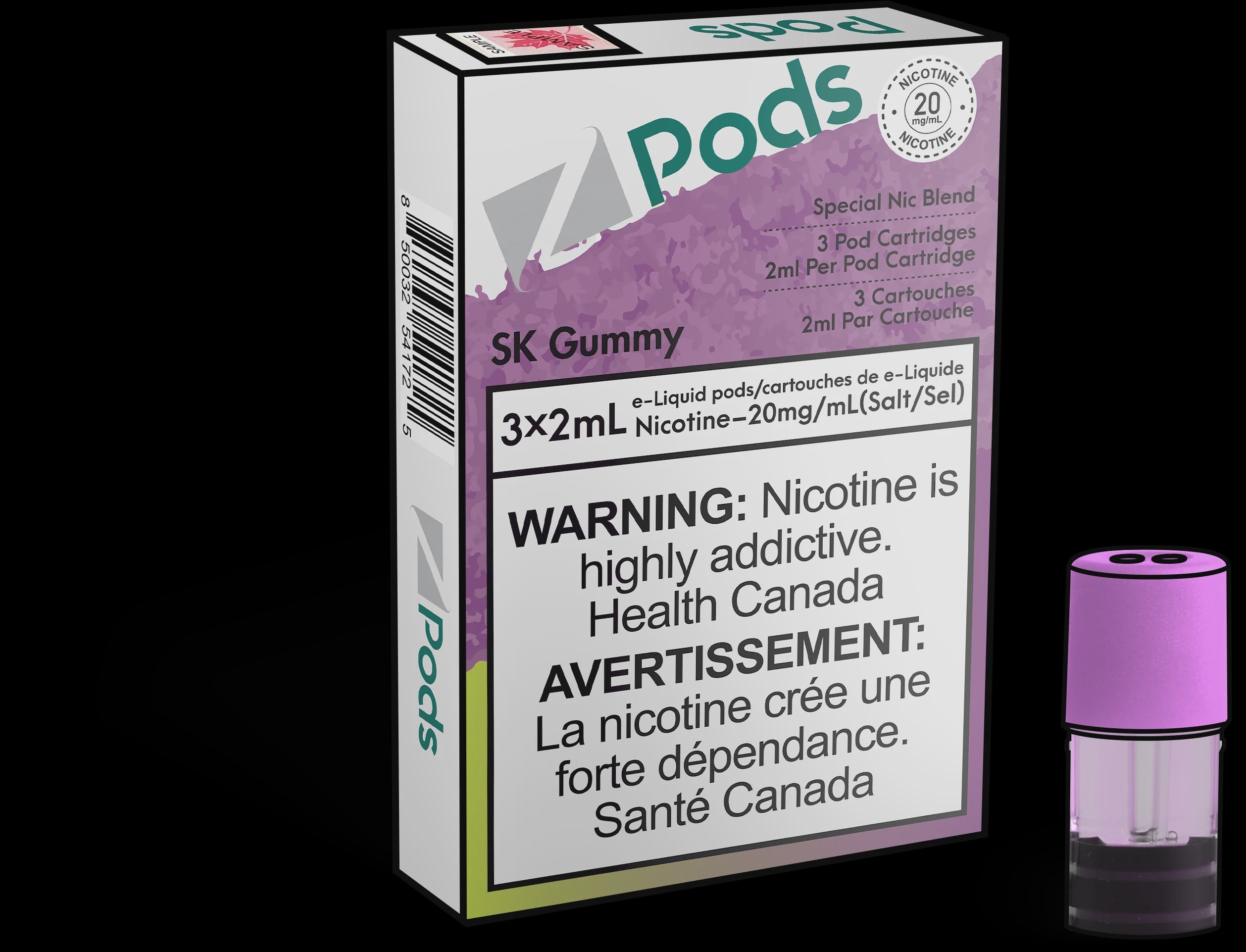 Z PODS SK Gummy 3 x 2mL Pods 400 Puffs – Puff Vapes Online