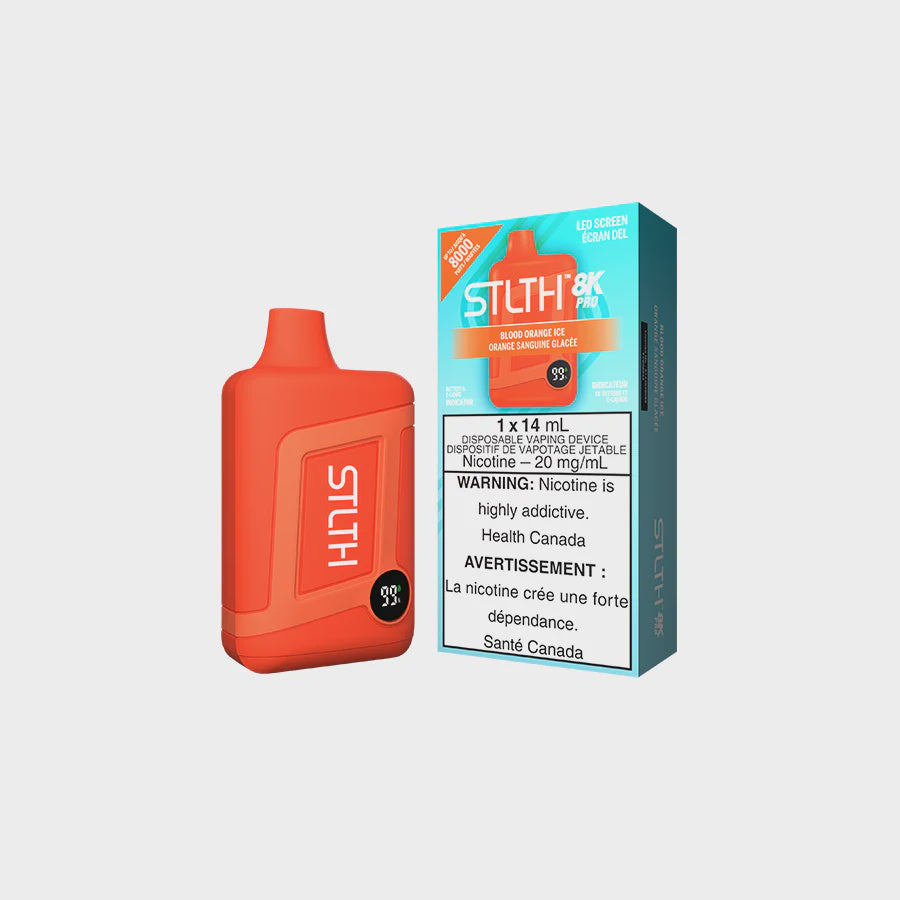 STLTH 8K Pro Disposable Blood Orange Ice 14mL 8000 Puffs 20mg – Puff ...
