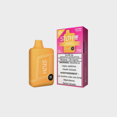 STLTH 8K Pro Disposable Juicy Peach Ice 14mL 8000 Puffs 20mg – Puff ...