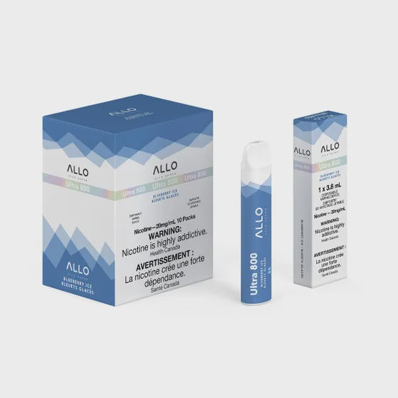 ALLO Ultra 800 Blueberry Ice 3.8mL 800 Puffs 20mg – Puff Vapes Online