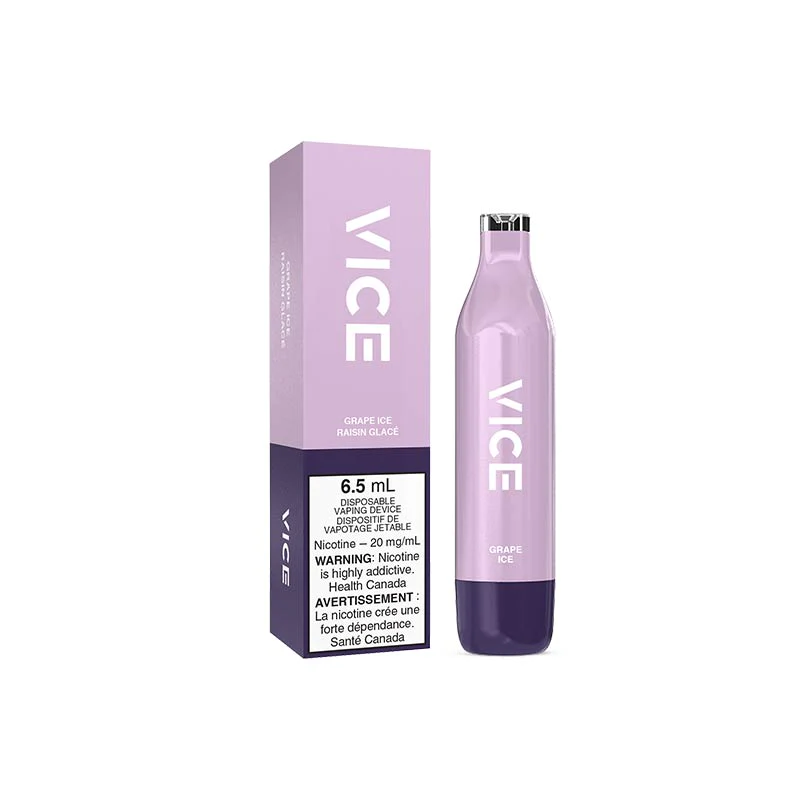 VICE Grape Ice 6mL 2500 Puffs 20mg – Puff Vapes Online